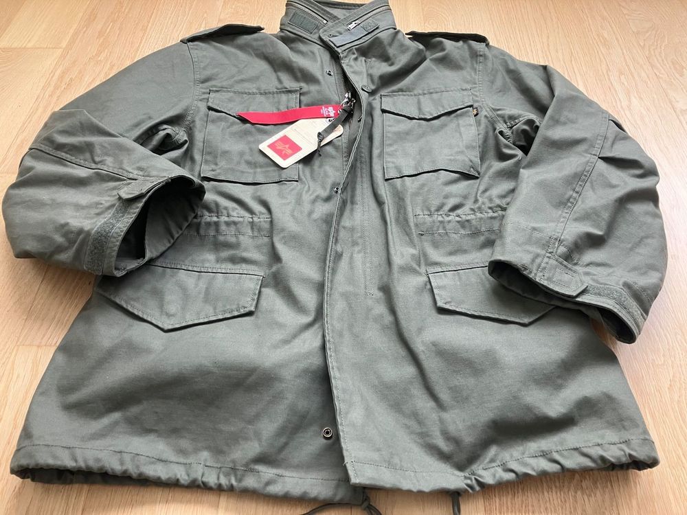 M-65 Orig. Alpha Ind. Field Jacket NEU oliv M inkl ALS liner | Kaufen ...