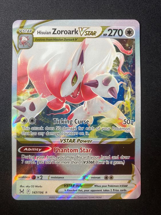 Hisuian Zoroark VSTAR 147 - Hisui-Zoroark - Lost Origin - EN (Neu (gemäss Beschreibung)) in ...