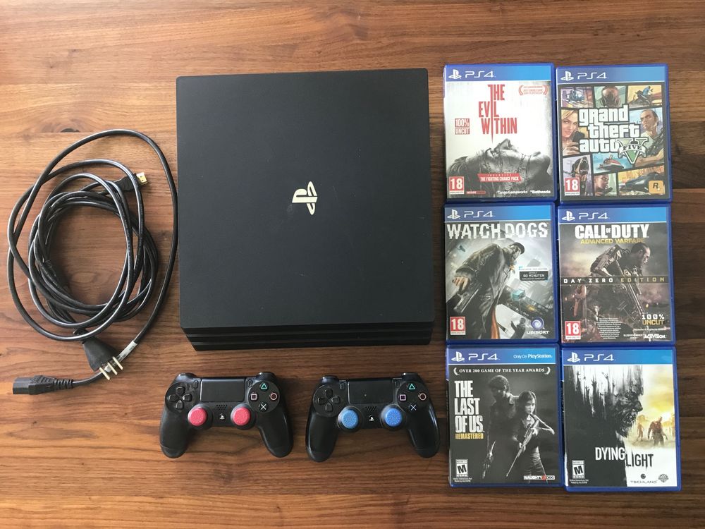 Playstation PS4 Pro / 2 Controller / 6 Games | Kaufen auf Ricardo