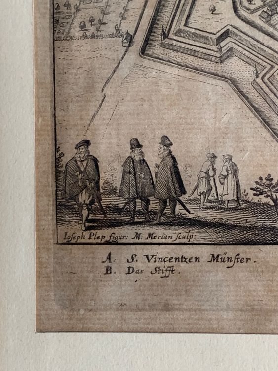 Matthäus I Merian (1593-1650) Landkarte Stich (Gebraucht) in Root für ...