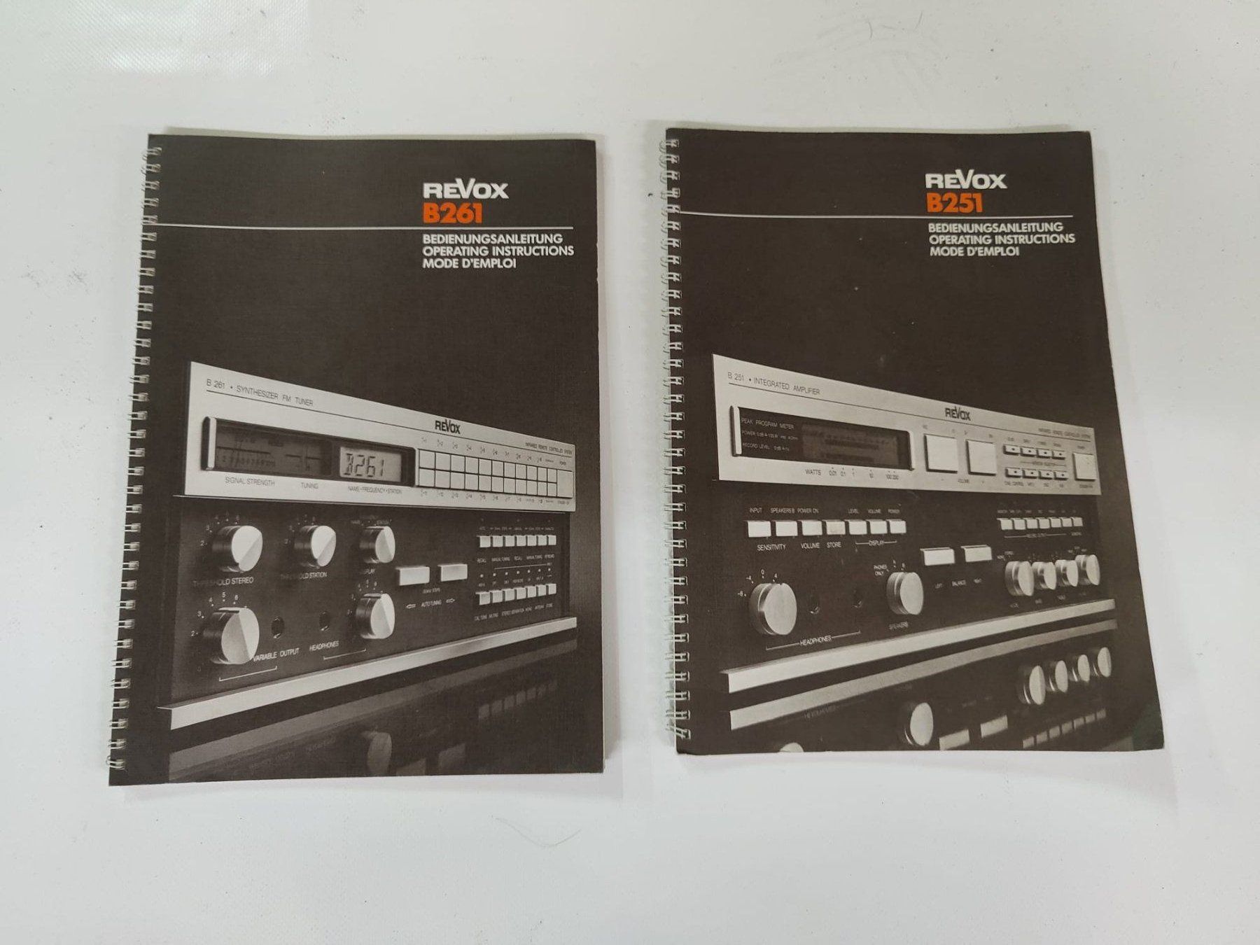 Original Bedienungsanleitung REVOX B261 & B251 (Gebraucht) in Affoltern ...