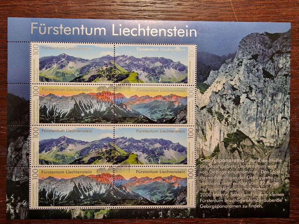 FL 2019 Kleinbogen ET Kat:1946/9 / Gebirgspanorama | Kaufen auf Ricardo