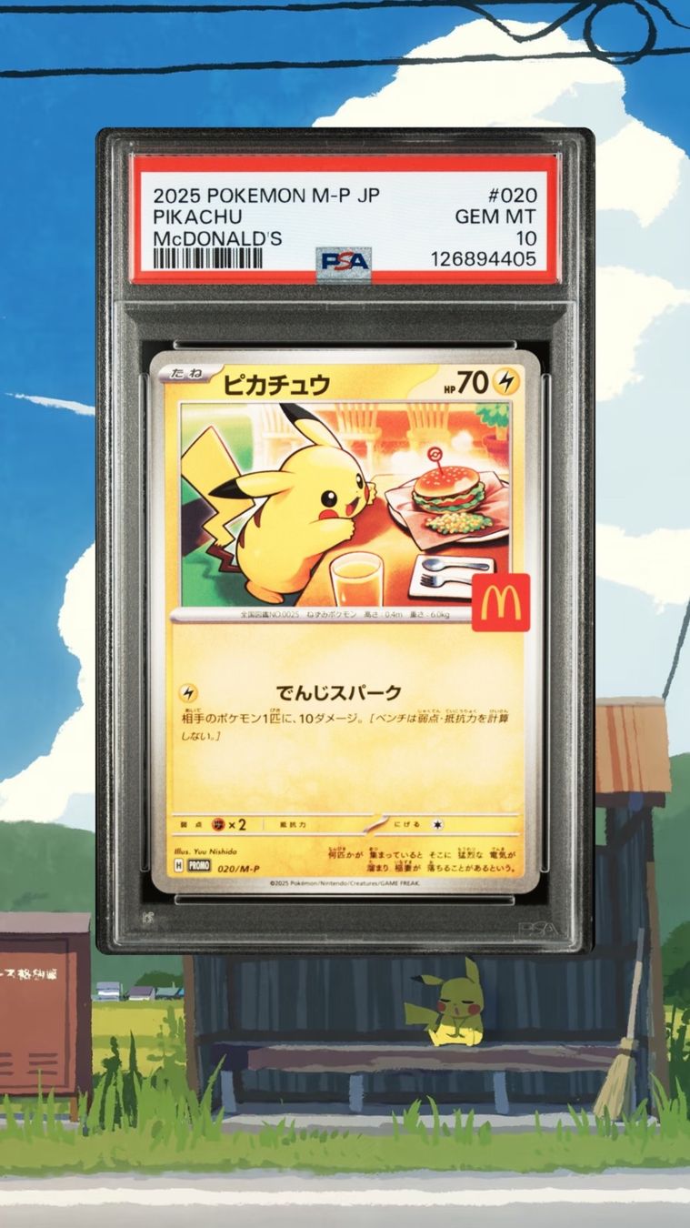PIKACHU 020 MCDONALD'S PROMO 2025 Pokemon Japanese PSA 10 (Gebraucht ...