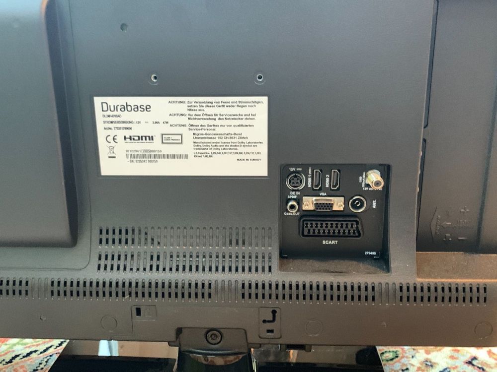 Durabase LED TV/DVD Player 24 Zoll | Kaufen auf Ricardo