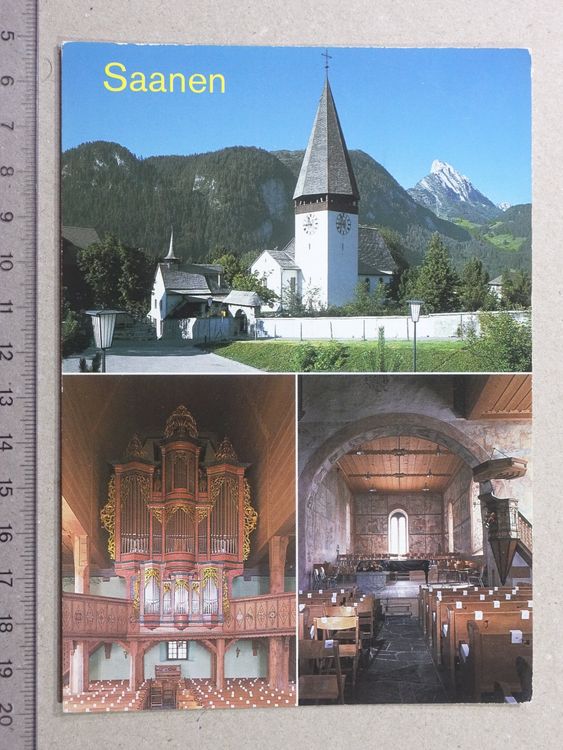 Saanen, Kirche, 1992, Poststempel Gstaad | Kaufen auf Ricardo