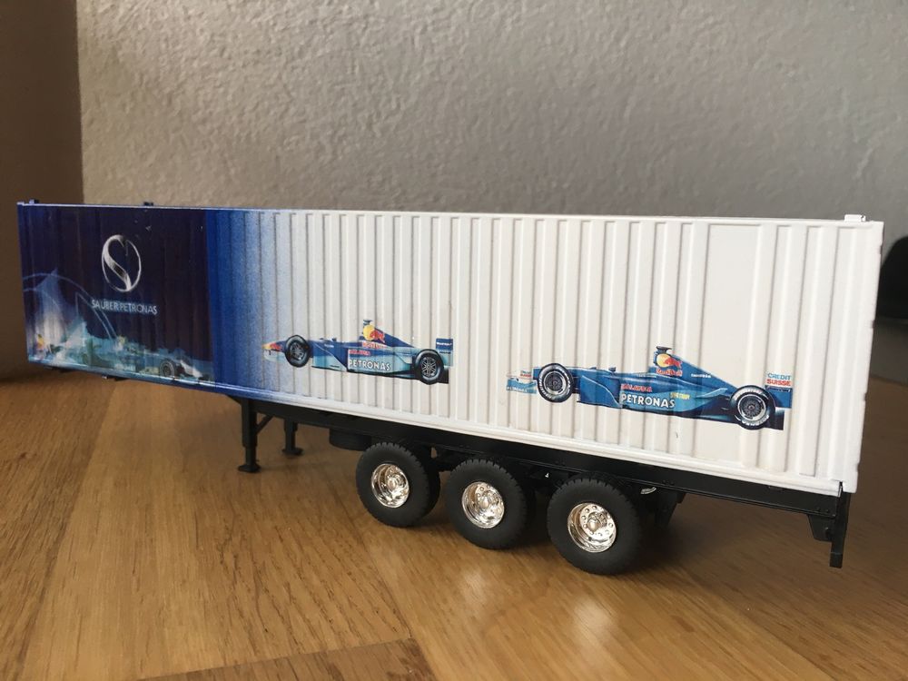 Sauber Petronas F1 Trailer Anhänger Remorque Eligor Blanc W (Gebraucht ...