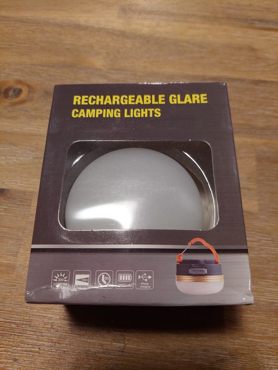 LED-Lampe, warmes Licht für Camping, Outdoor, Werkstatt usw (Neu und ...