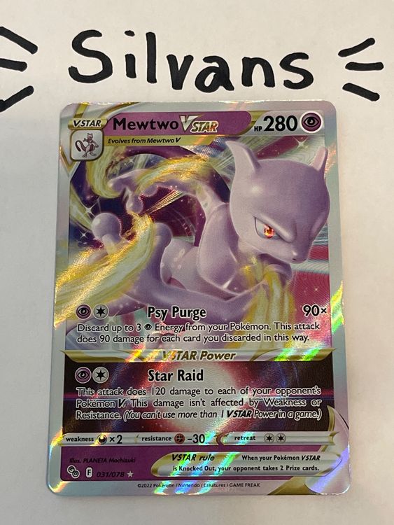 Mewtwo Vstar 031/078 Pokemon GO Englisch (Neu (gemäss Beschreibung)) in Wil SG für CHF 15.9 ...