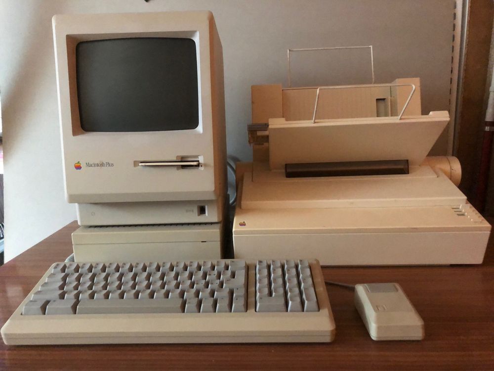 Vintage Apple Macintosh Plus Computer mit Drucker (Gebraucht) in Meilen ...