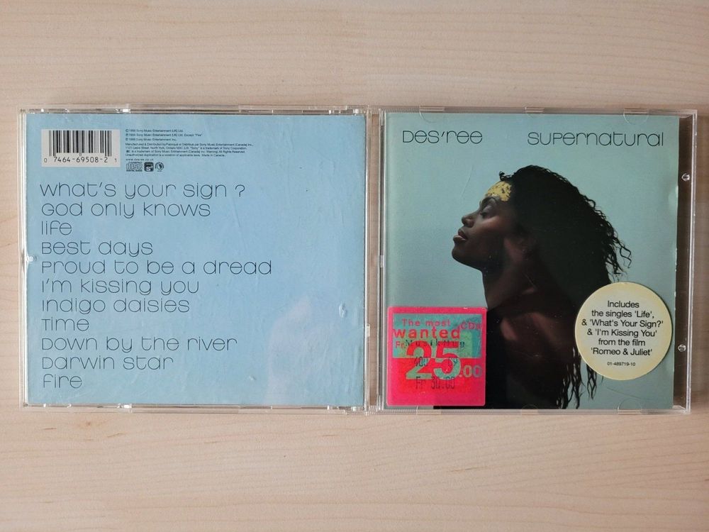 Des`ree - Supernatural CD 1998 (Gebraucht) in Nebikon für CHF 1 – mit ...