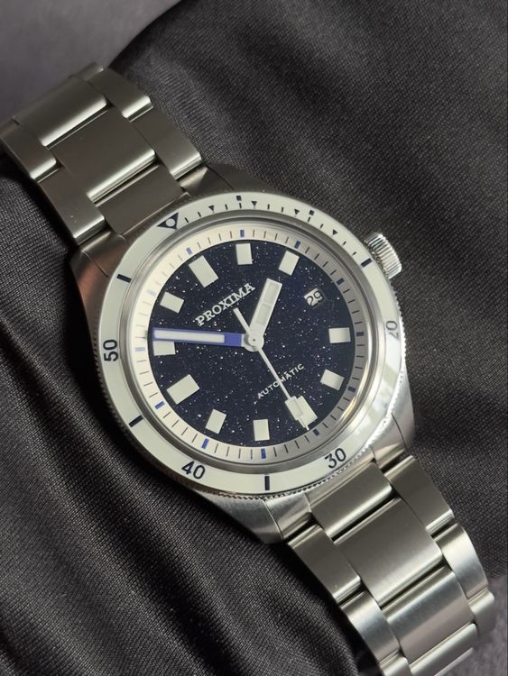 Proxima Dive Watch with Aventurine Dial and Luminous Bezel (Neu (gemäss ...