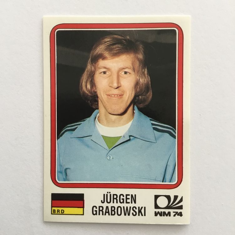 Panini WM74 Jürgen Grabowski World Cup Neu (Neu (gemäss Beschreibung ...