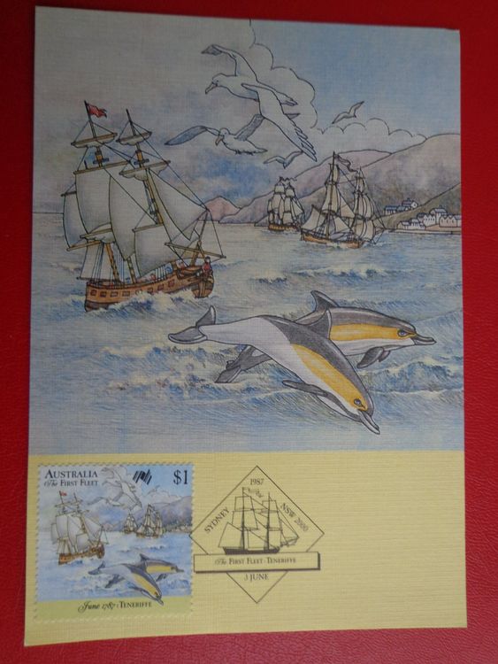 Maximumkarte MK 1987 Australien First Fleet..Schiff Bateau 6 (Neu (gemäss Beschreibung)) in Le ...