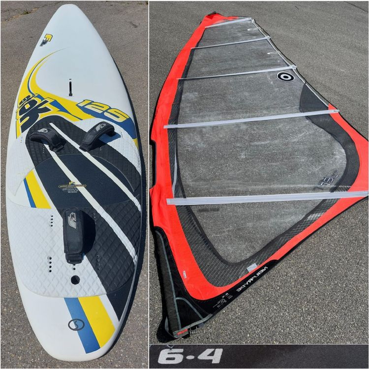 Top Windsurf Set: Brett 125l & Segel 6.4m (Gebraucht) in Fällanden für ...
