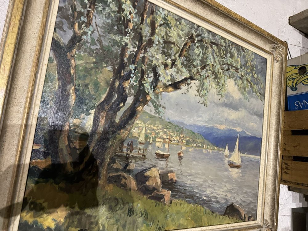 Ölgemälde "Seelandschaft", signiert, gerahmt | Kaufen auf Ricardo