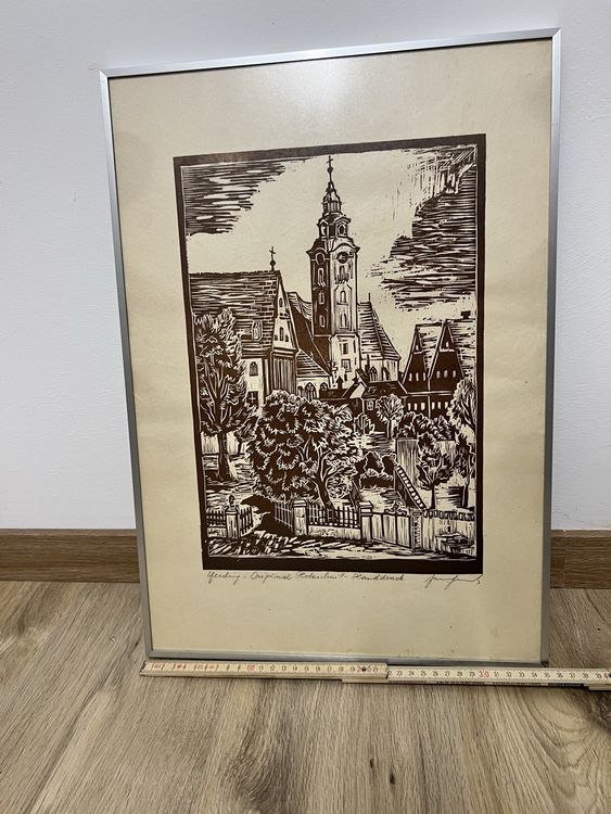 Original Holzschnitt Handdruck (Gebraucht) in Baden für CHF 50 – nur Abholung auf Ricardo kaufen