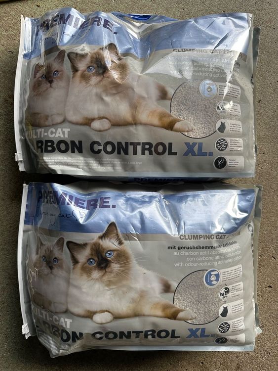 Katzenstreu PREMIERE Multi-Cat Carbon Control XL | Kaufen auf Ricardo