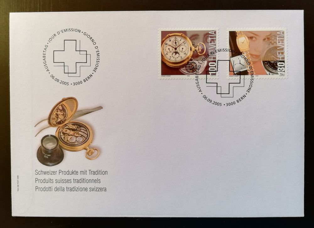 FDC Sondermarken Schweizer Produkte - Uhren 2005 | Kaufen auf Ricardo