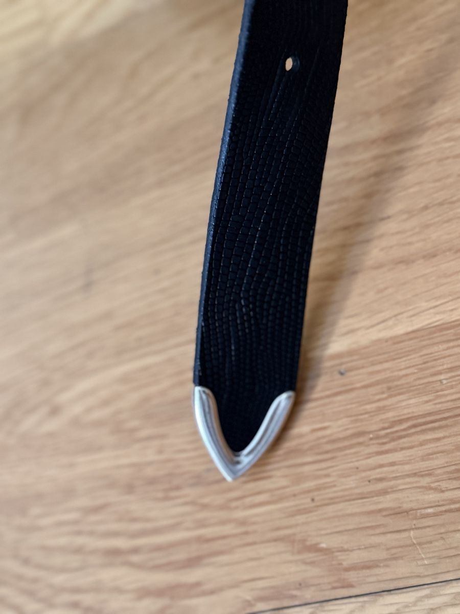 Belt Orciani Lizard Black NEW (Nuovo e nell'imballaggio originale) a ...