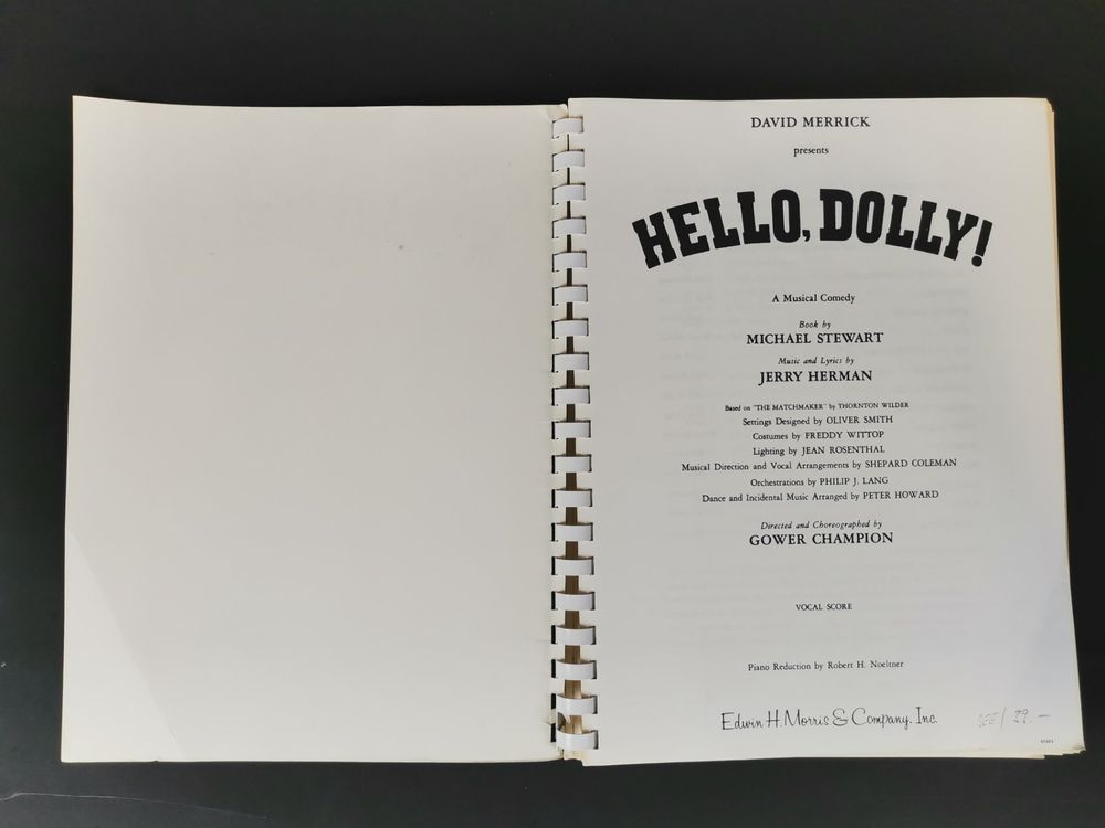 HELLO DOLLY JERRY HERMAN '64 Noten Vocal Score (Gebraucht) in ...