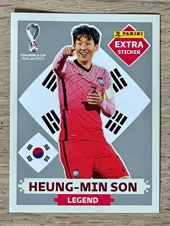 Panini Extra Sticker Heung Min Son Legend Silver Neu Gemäss