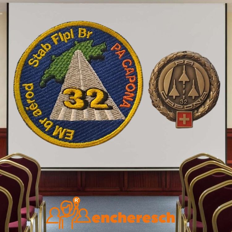 Patch - Badge & Béret Emblem [EM br aérod 32 PA CAPONA] (Neu (gemäss ...