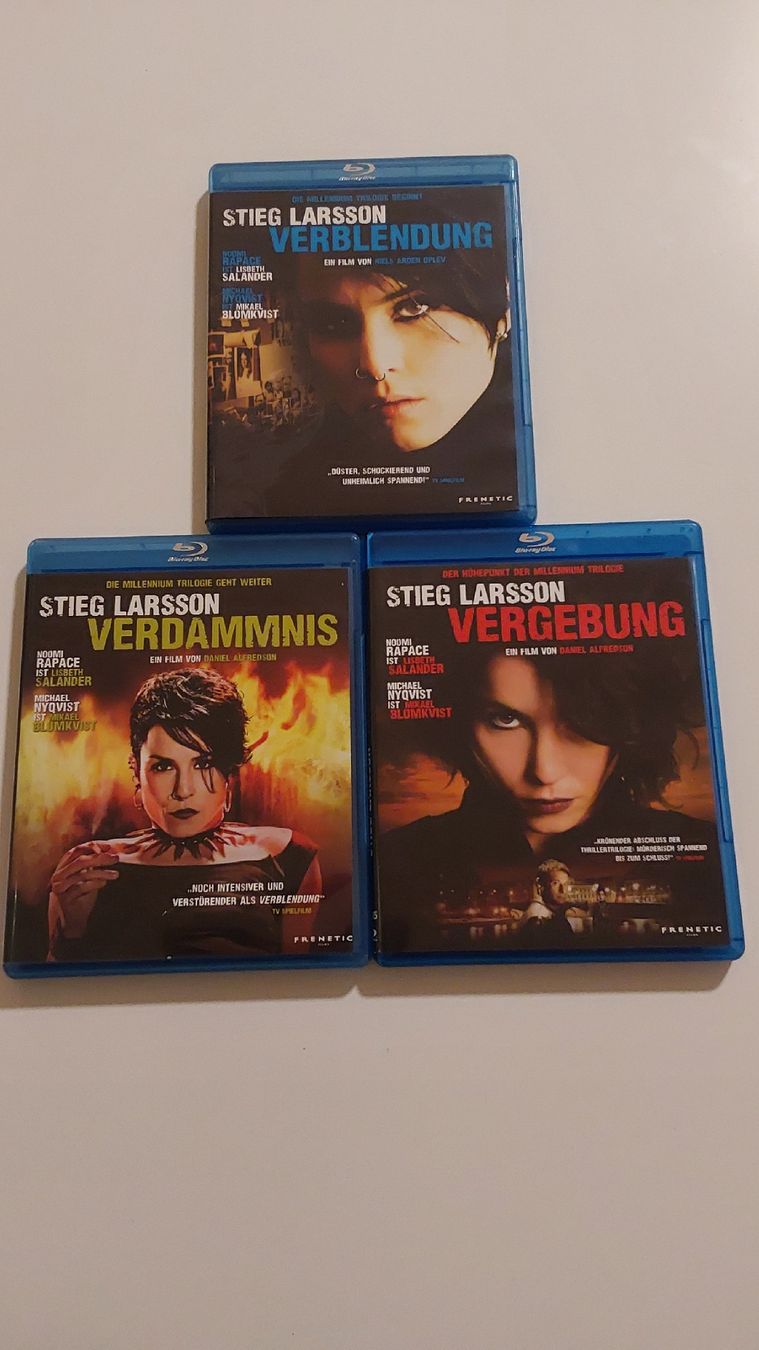 Stieg Larsson Millennium Trilogie - Blu-ray - Top Zustand (Gebraucht ...