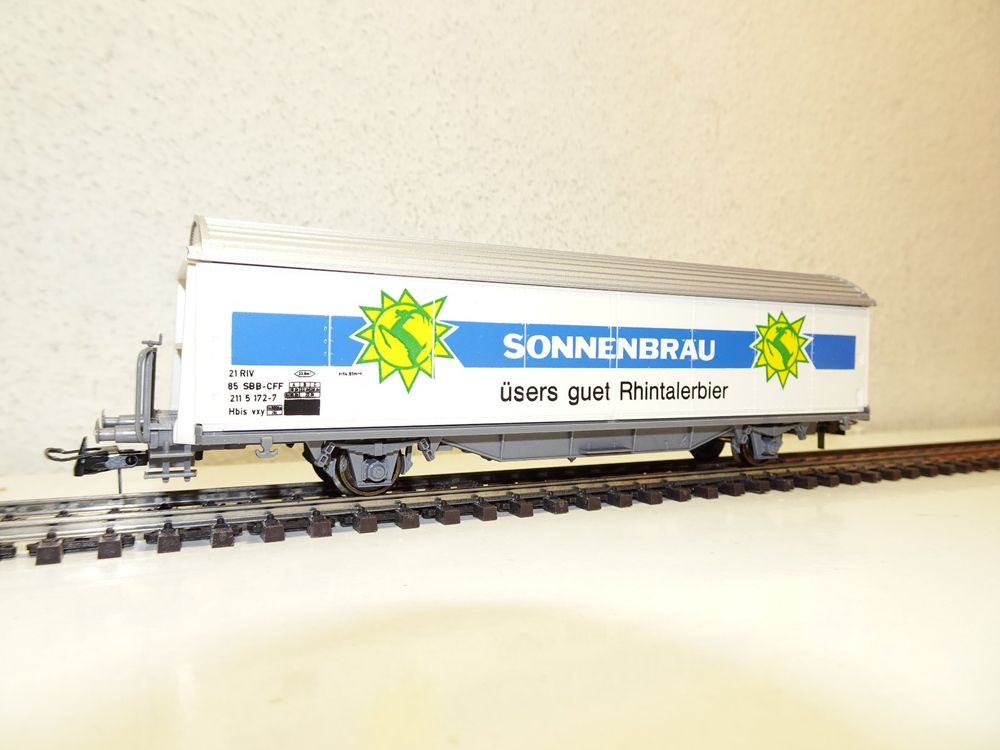 Roco / Baur Güterwagen SBB 172-7 Sonnenbräu HO 291002 (Neu (gemäss ...