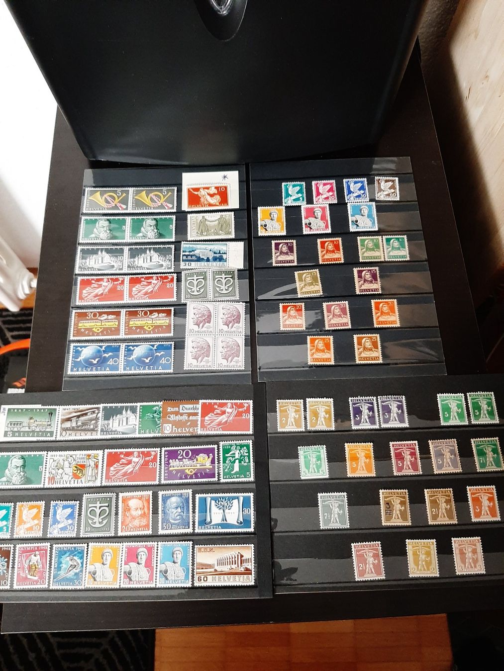 Briefmarkensammlung 8 Blatt (Gebraucht) in Konolfingen für CHF 19 – mit ...