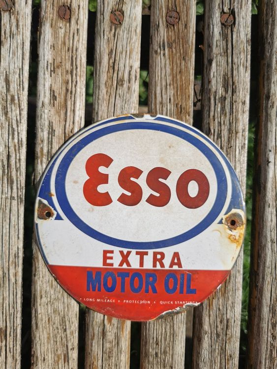 ACC630 Esso Emailleschild,Werbeschild,Enemal Sign, (Gebraucht) in ...