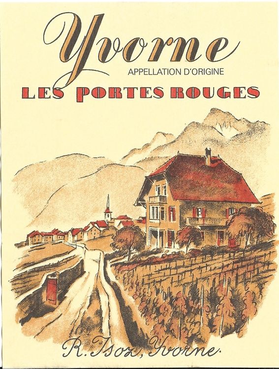 Suisse - Etiquette de vin - Yvorne - Les Portes Rouges | Kaufen auf Ricardo