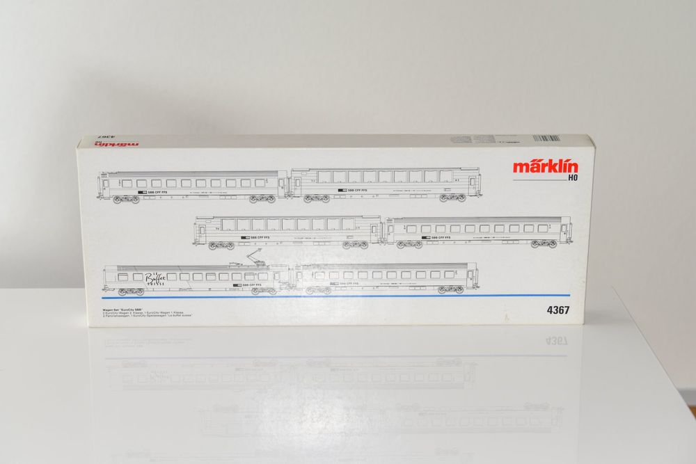 Märklin 4367 SBB-EuroCity-Schnellzugwagen-Set neuwertig | Kaufen auf ...
