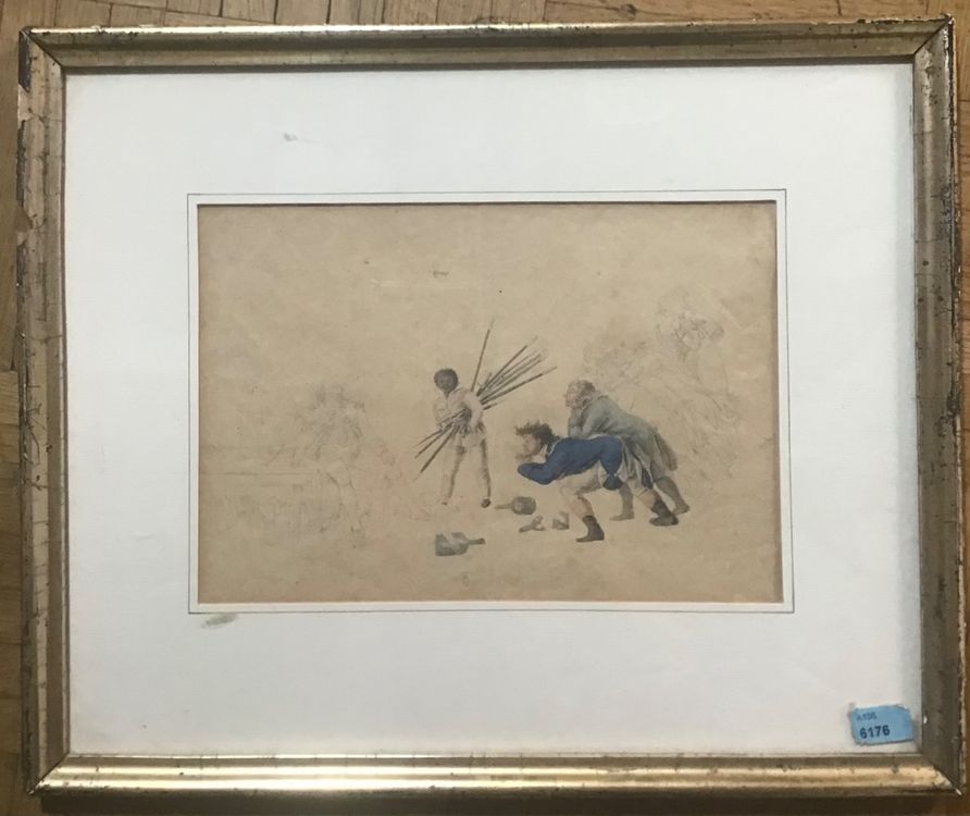 Antike Aquarell von Personen (Gebraucht) in Root für CHF 16 – mit Lieferung auf Ricardo kaufen