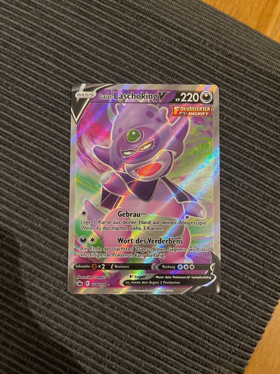 Pokemon Laschoking V Fullart Chilling Reign NM (Neu (gemäss ...