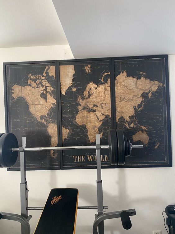 Bild Weltkarte 3-teilig (Gebraucht) in Maienfeld für CHF 1 – nur Abholung auf Ricardo kaufen