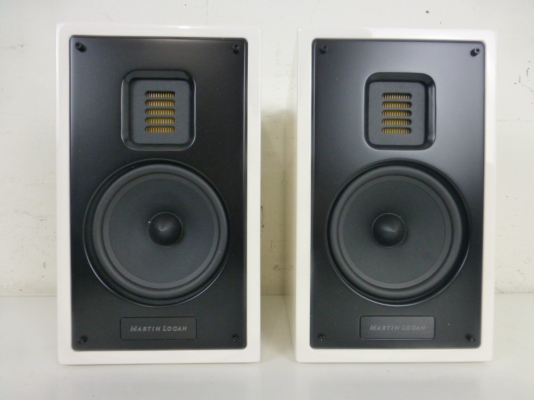 Paar Martin Logan Motion 15 Regallautsprecher Glanz Weiss (Gebraucht ...