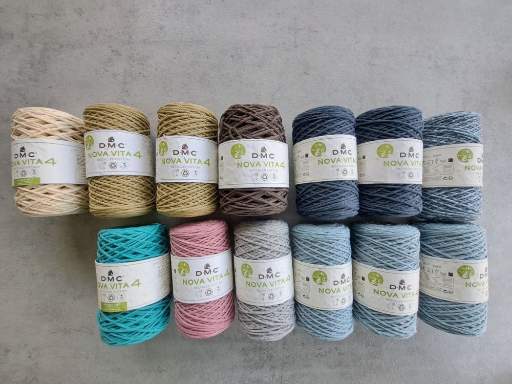 DMC Nova Vita 4, Recyceltes Baumwollgarn aus Stoffabfällen (Neu und ...