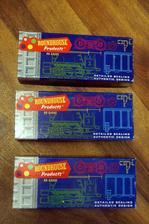 Roundhouse HO - 3 Güterwagen British Columbia Kanada - OVP (Gebraucht ...