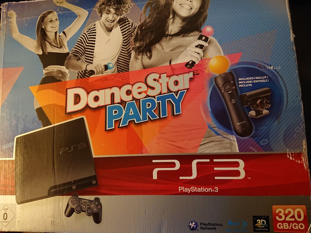 Playstation 3 PS3 Konsole - Dance Star Party Bundle Move Cam (Gebraucht ...