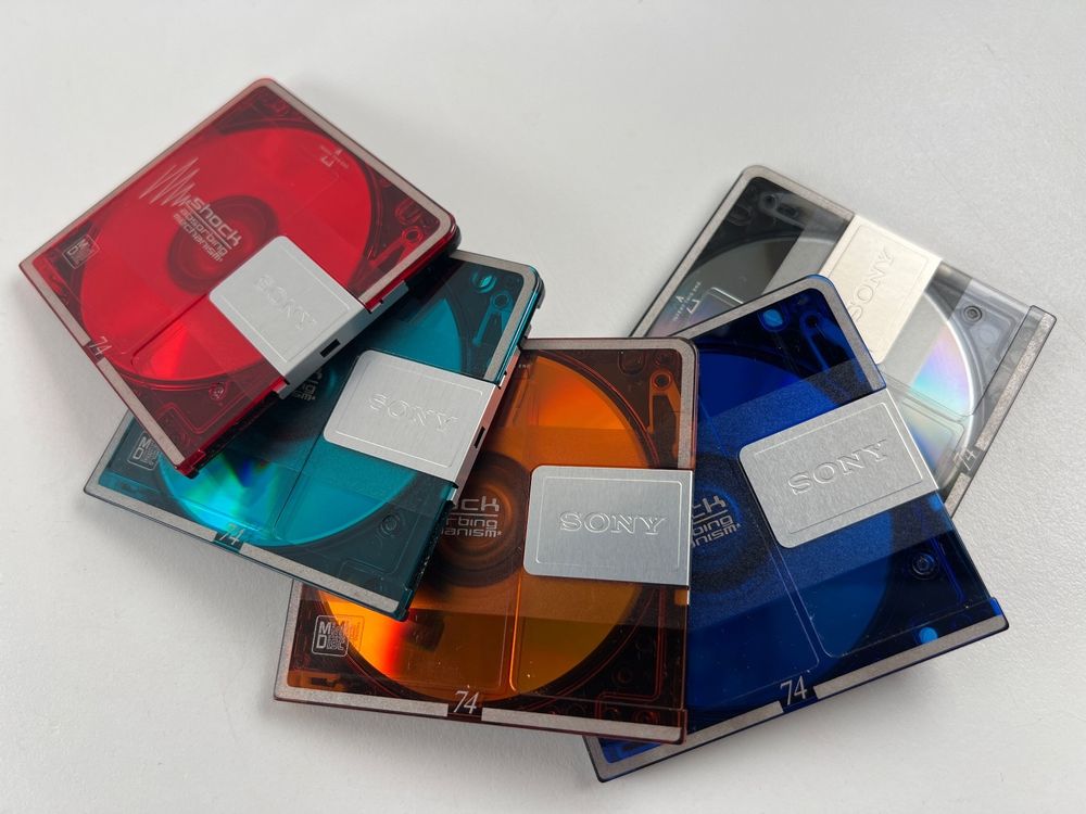 SONY 74 - Mini Discs - Color - gereinigt, gelöscht, getest (Gebraucht ...