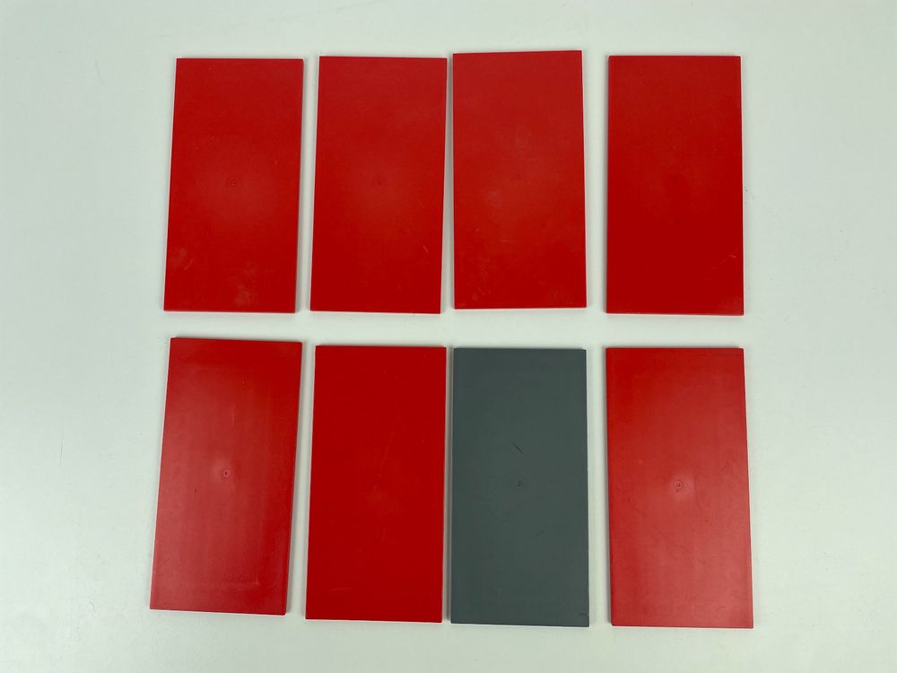 Lego Platte Tile 8x16 rot, grau 90498, 48288 8 Stück (Gebraucht) in ...