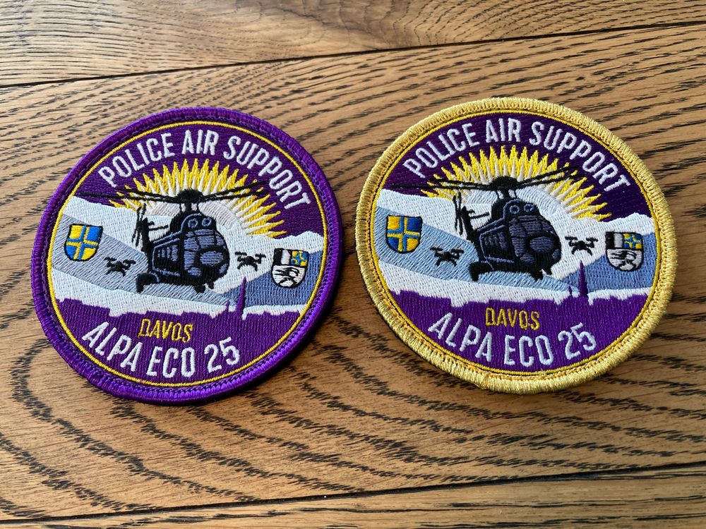 Badge-Set WEF - Police Air Support - Schweizer Luftwaffe (Neu und ...