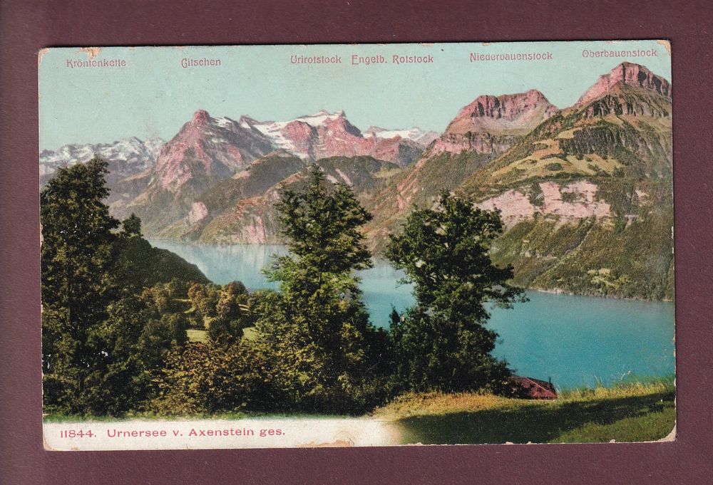 URNERSEE von Axenstein gesehen - 1907 (D'occasion) à Pully pour CHF 5 ...