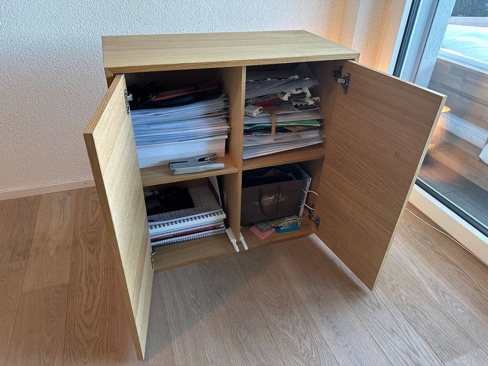 Bolia - Case Shelving module with wooden door (70x70x35cm) | Kaufen auf ...