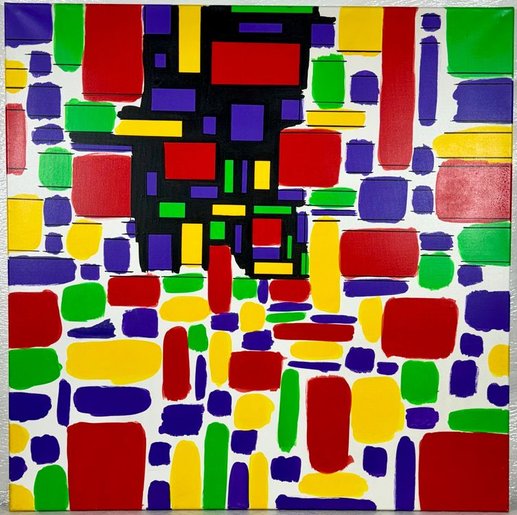 Grosses Moderne Abstrakte Gemälde öl auf Leinwand | Kaufen auf Ricardo