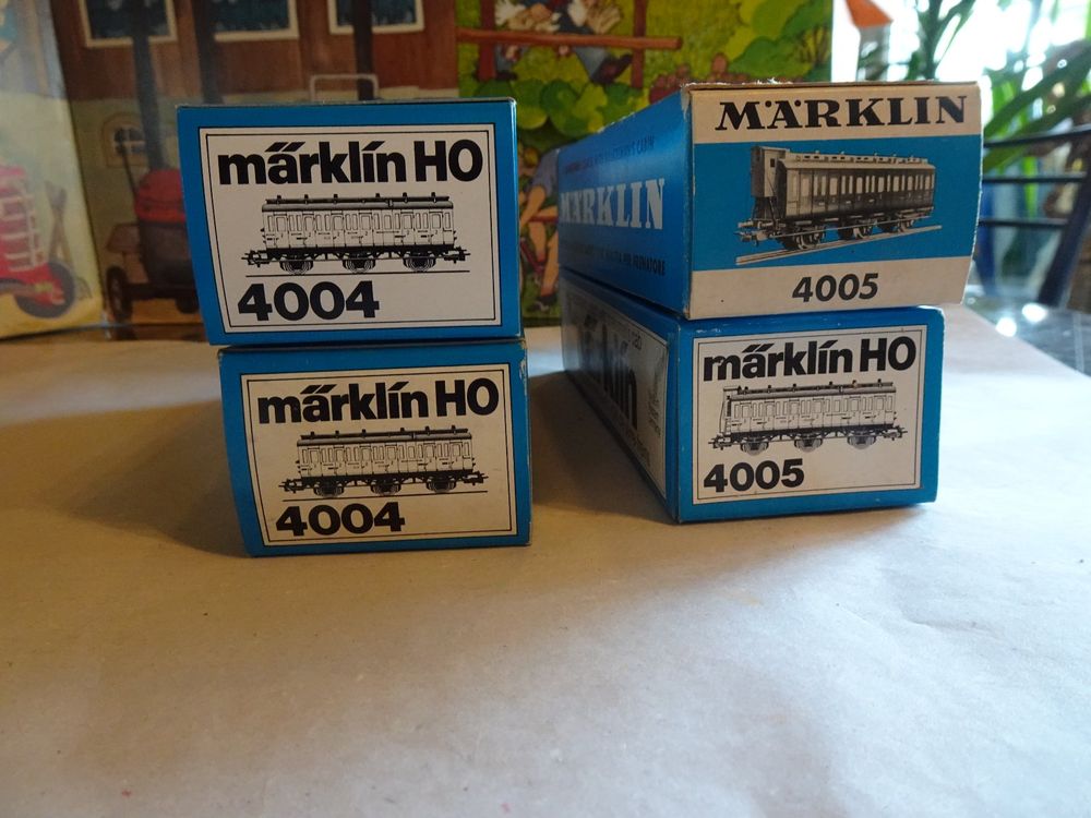 Märklin 2 x 4004/2 x 4005 Abteilwagen H0 WS/int 4 (Gebraucht) in ...