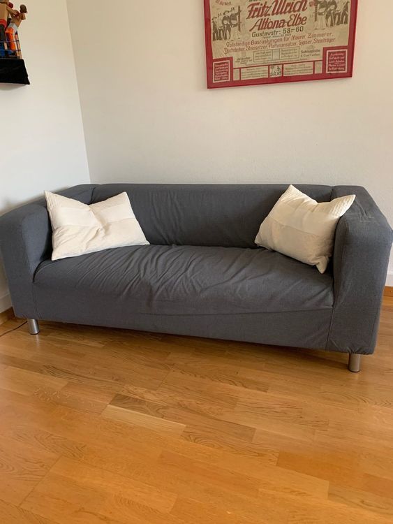 IKEA KLIPPAN 2er-Sofa, grau (Gebraucht) in Bellach für CHF 20 – nur Abholung auf Ricardo kaufen