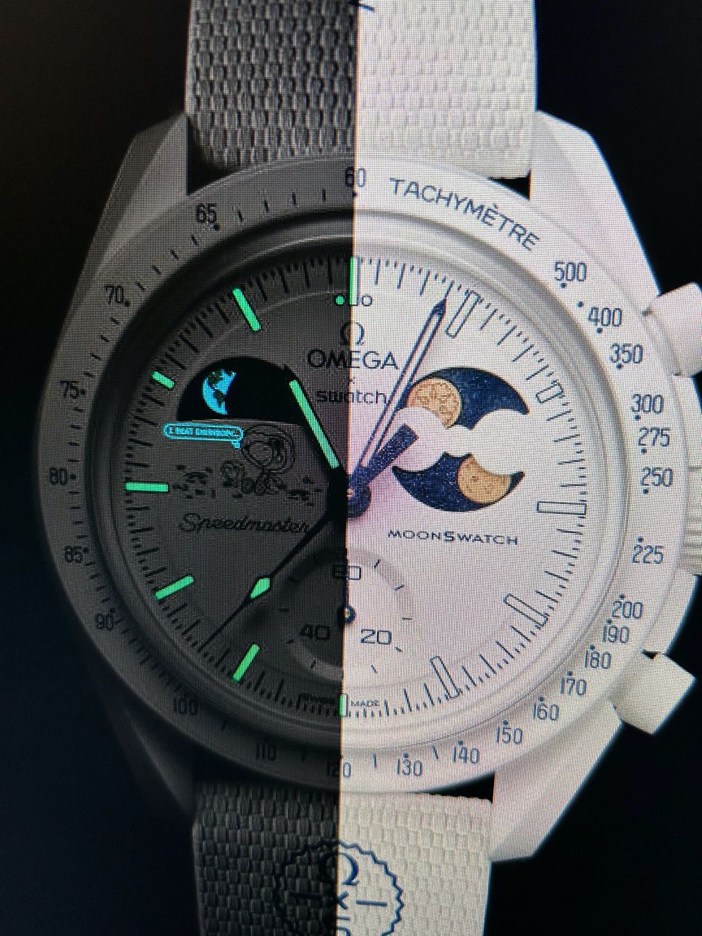 Swatch/Omega Mission to Earthphase Moonshine Gold, Cold Moon (Neu und ...