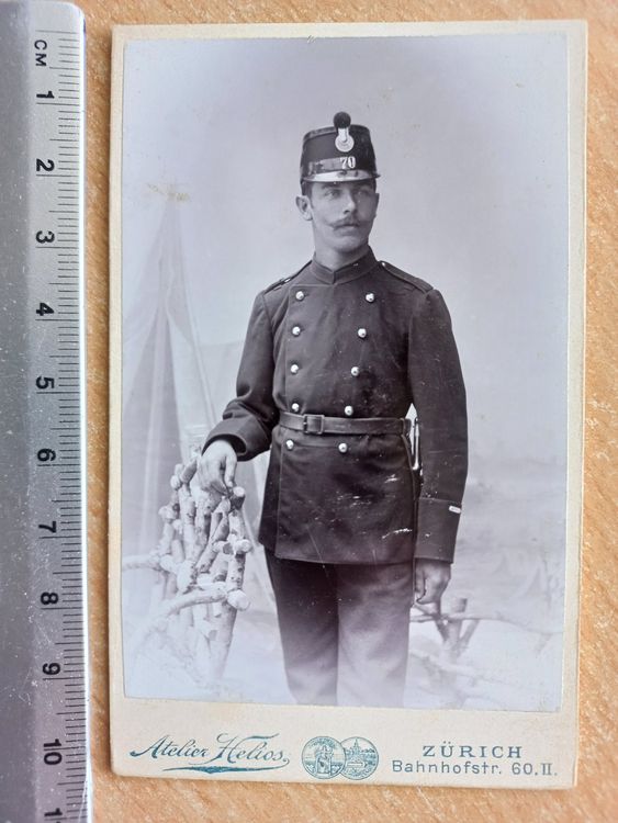 Altes Foto, Militär, Füsilier, Bat 70, Zürich (Gebraucht) in Horw für ...