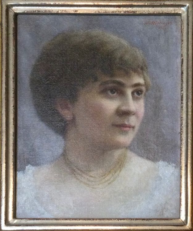 Albert HÖFLINGER (1855-1936) Damen Portrait Gemälde (Gebraucht) in Root ...